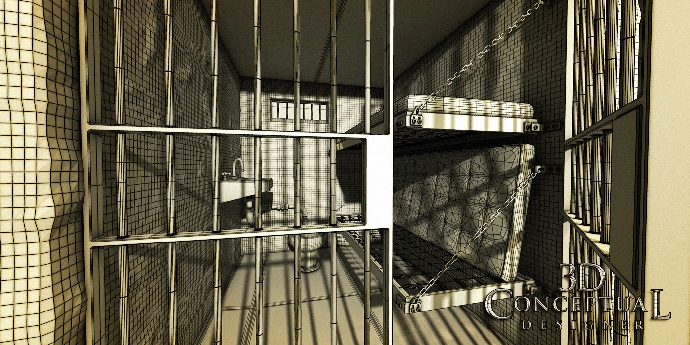 3DconceptualdesignerBlog: 3D Stock Model Build Review Prison Cell ...